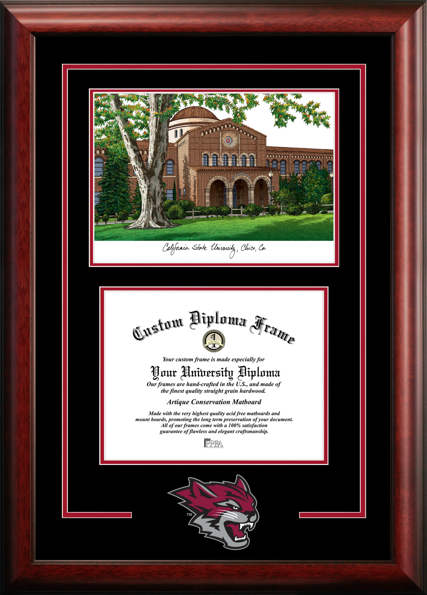 Patriot Frames NCAA Cal State Chico Wildcats Spirit Graduate Diploma ...