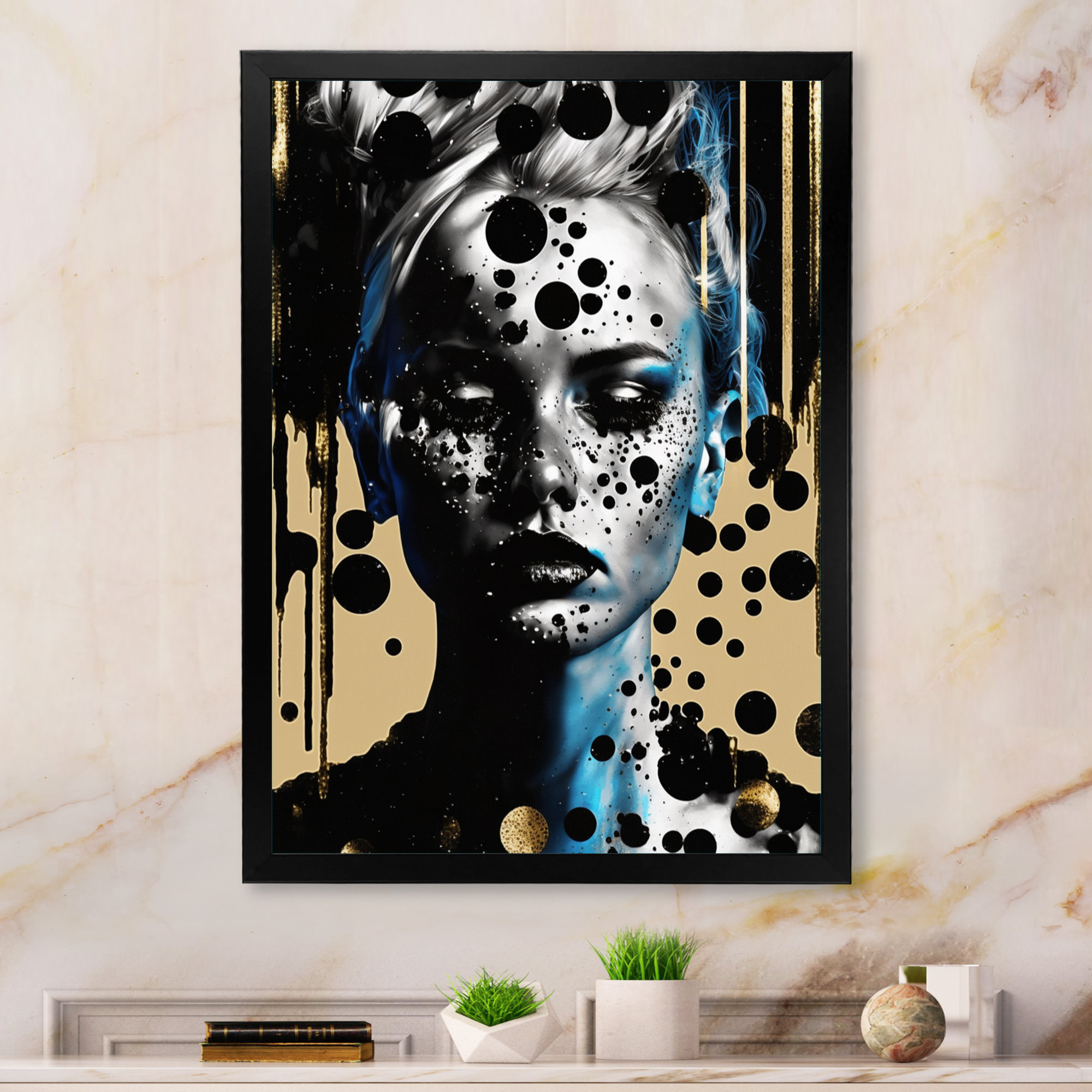 Mercer41 Transcending Female Potrait II - Modern Woman Wall Art Living ...