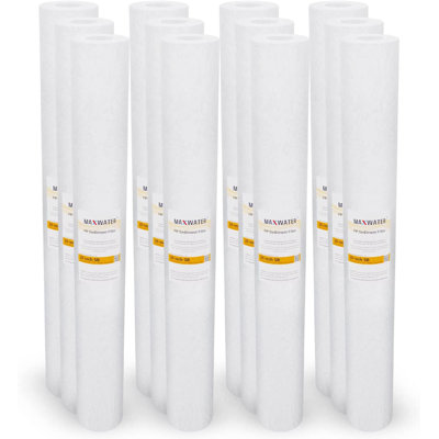 Max Water 20 inch x 2.5 inch, 1 Micron Replacement Sediment Water ...