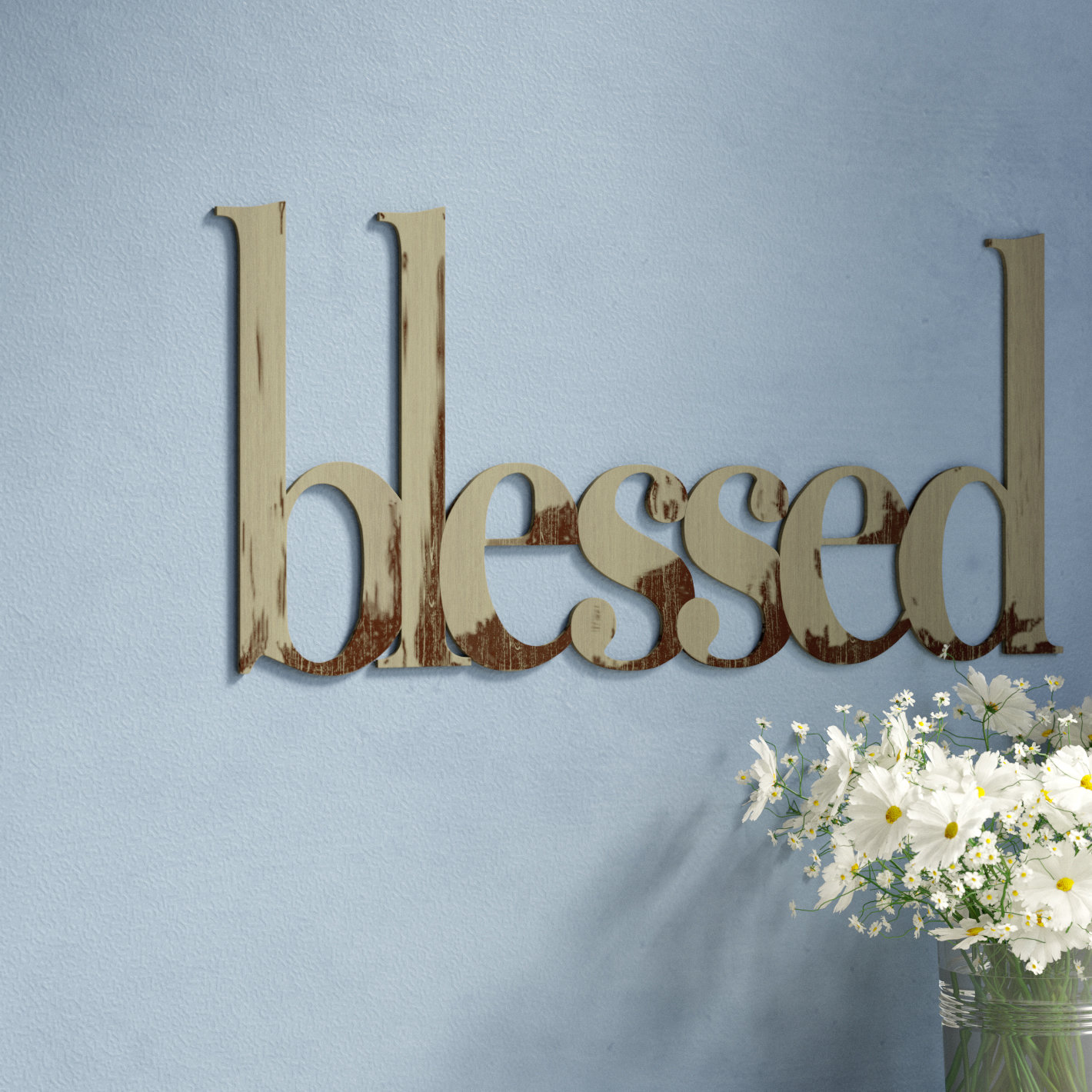 August Grove® Modern Blessed Wall Décor "& Reviews" | Wayfair