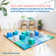 ECR4Kids SoftZone Patchwork Toddler Block Playset, Gentle Foam Blocks ...