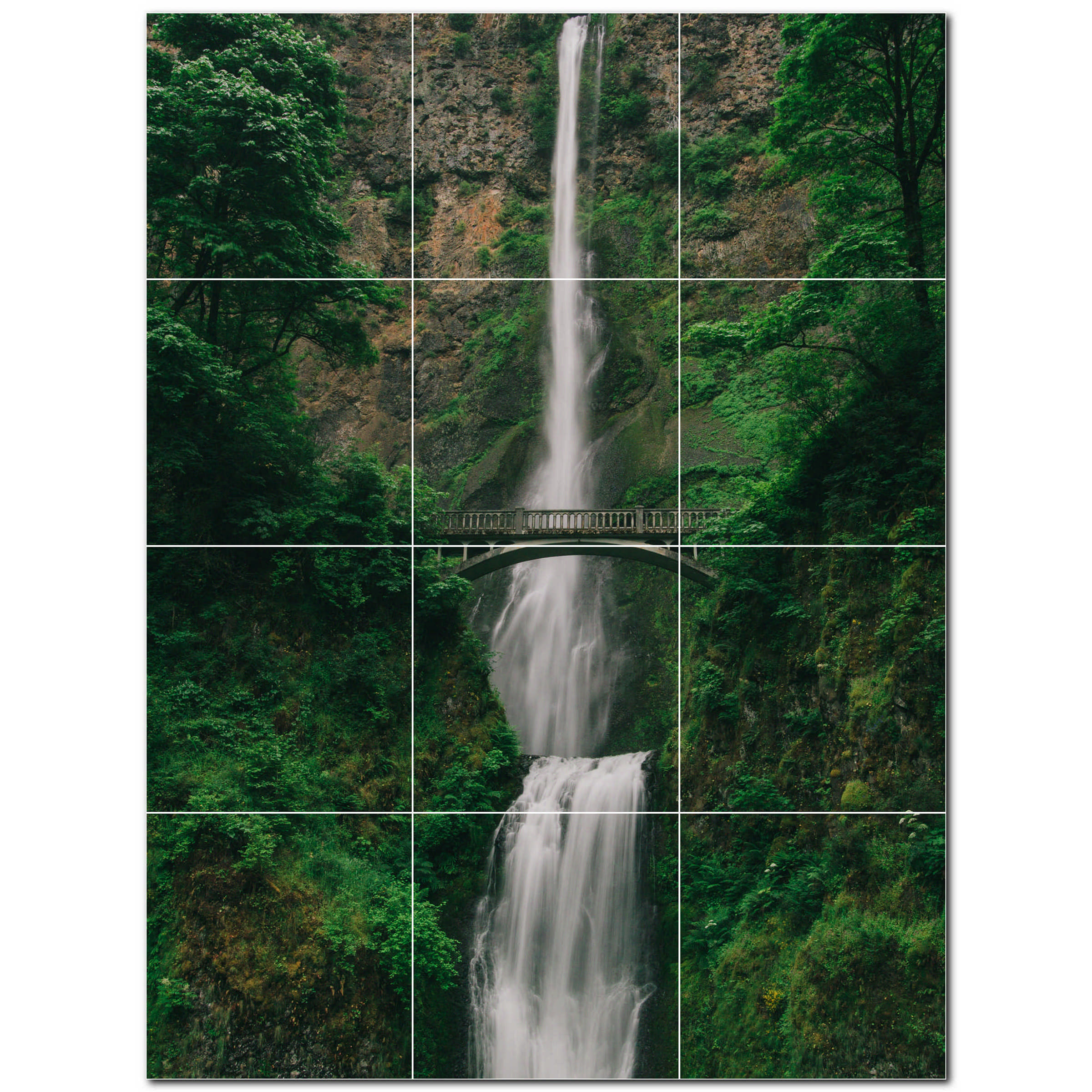 Picture-Tiles.com 24" x 32" Ceramic Waterfalls Photo Decorative Mural ...