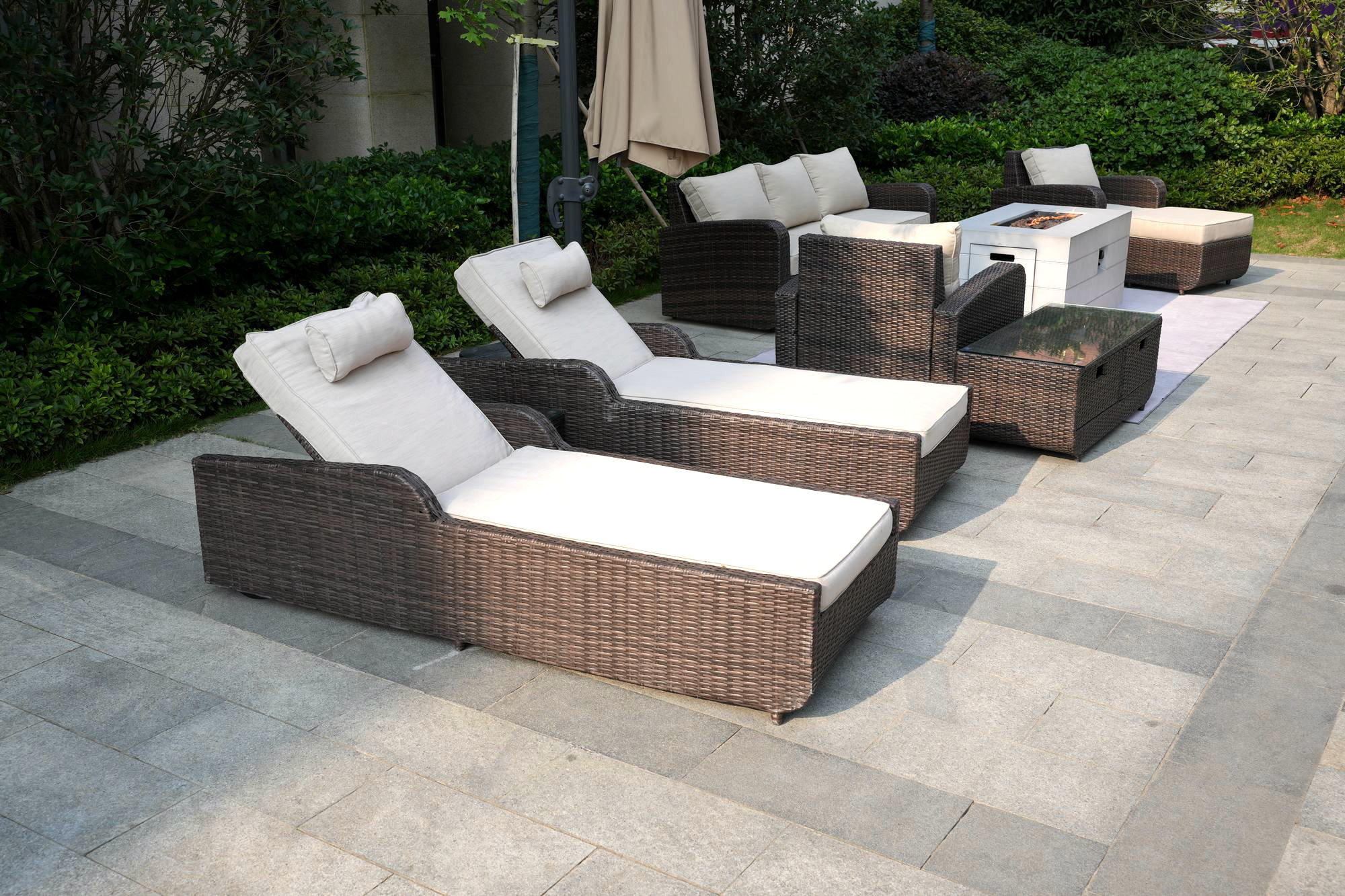 Ebern Designs 9 Piece Complete Patio Set with Cushions & Reviews ...