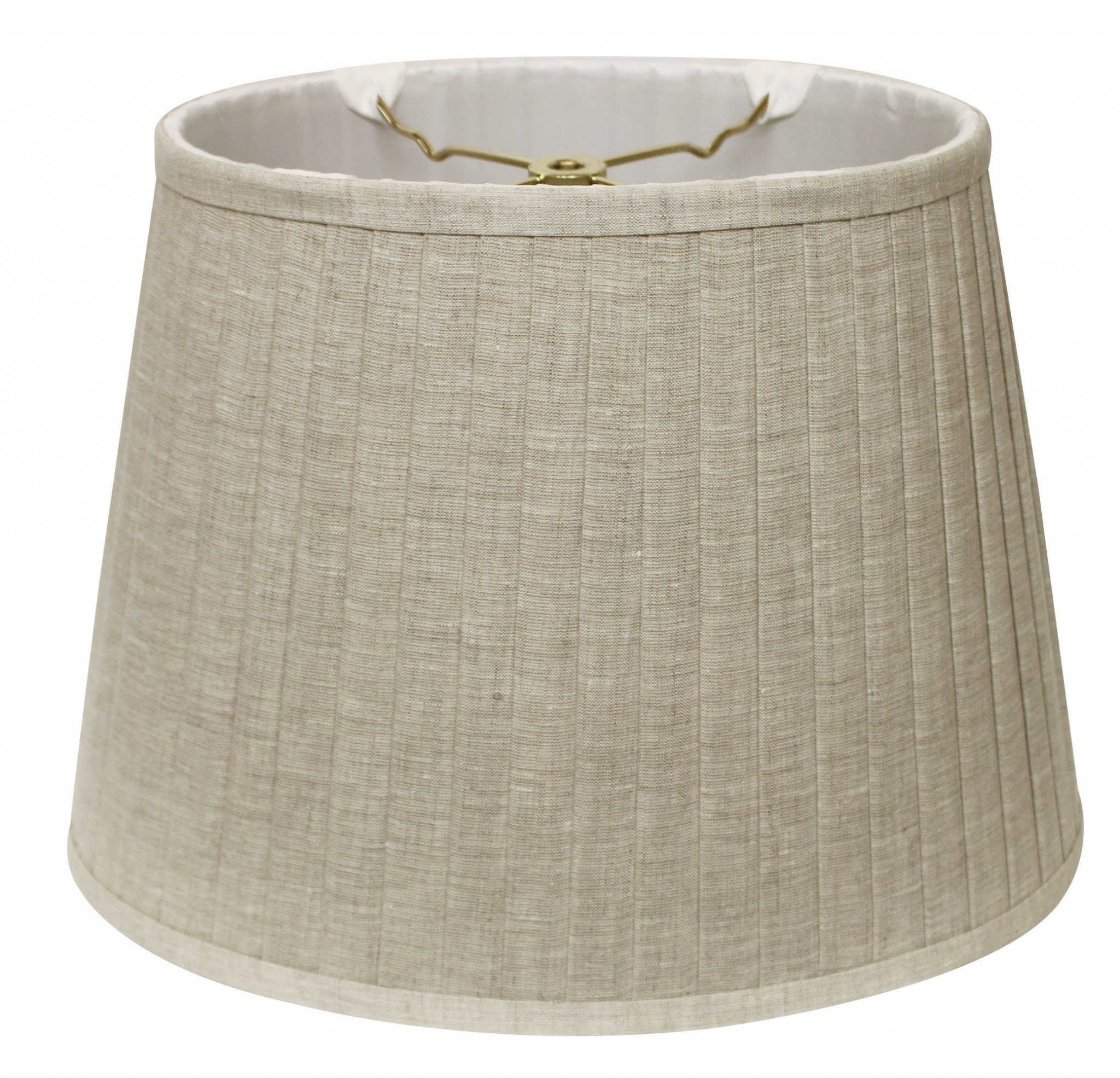 ZeaZu 14" Slanted Oval Paperback Linen Lampshade | Wayfair