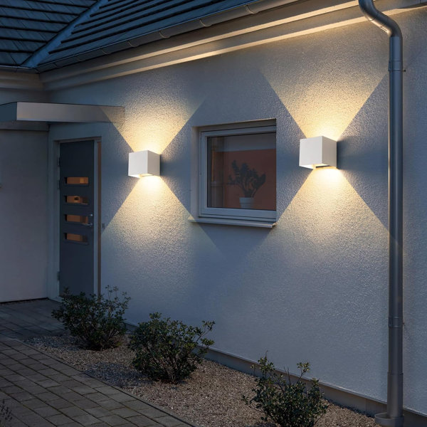 Orren Ellis 15W LED Outdoor Wall Lights, 3CCT Adjustable (3000K/4000K ...