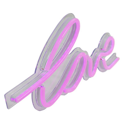 Northlight Seasonal 13.5" Pink Heart LED Neon Style Valentine's Day ...