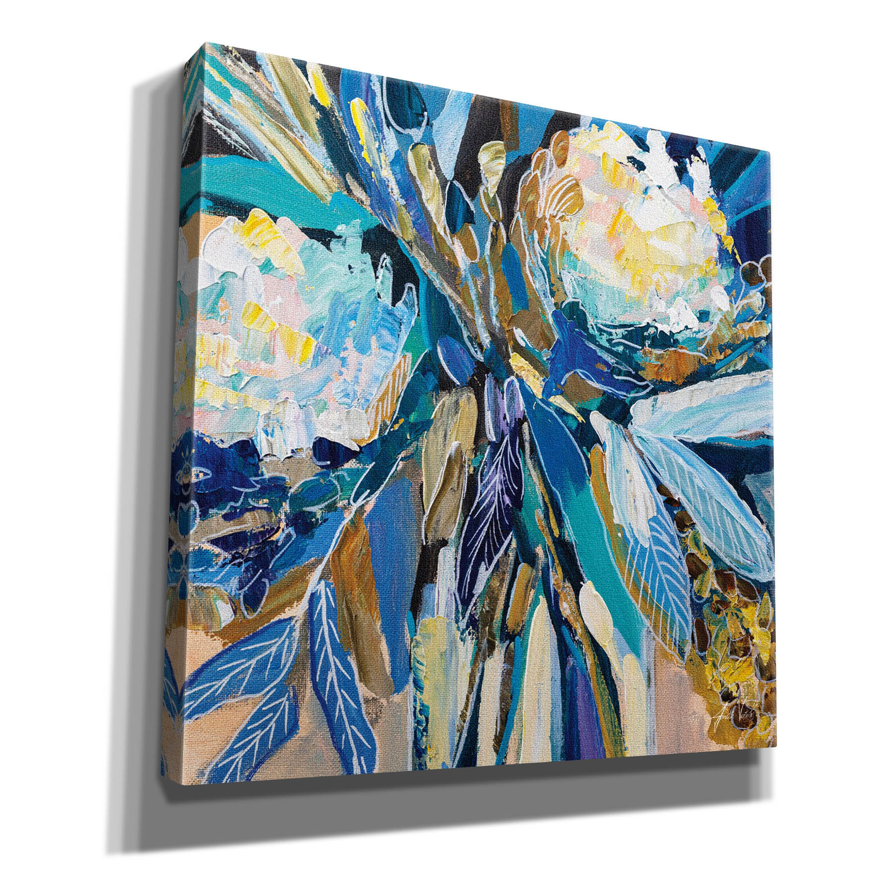 Dakota Fields 'Periwinkle' by Jeanette Vertentes Canvas Wall Art, 12" x ...