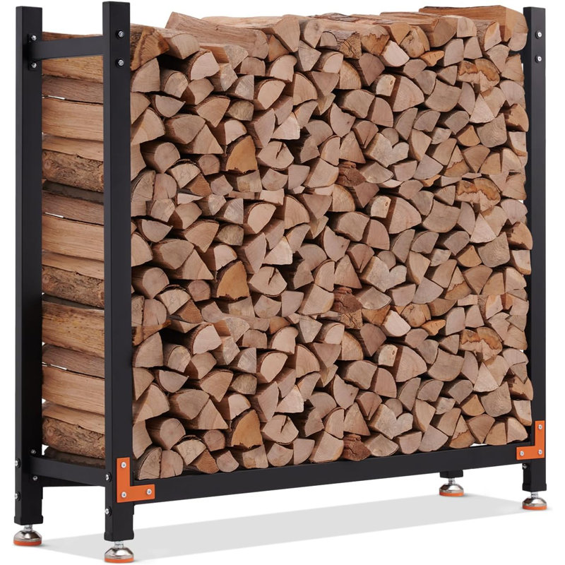 17 Stories Stephone 48'' W Enamel Coated Steel Log Rack & Reviews | Wayfair