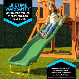 Sportspower Pine Hill Wooden Swing Set with Lifetime Warranty on 8 ...