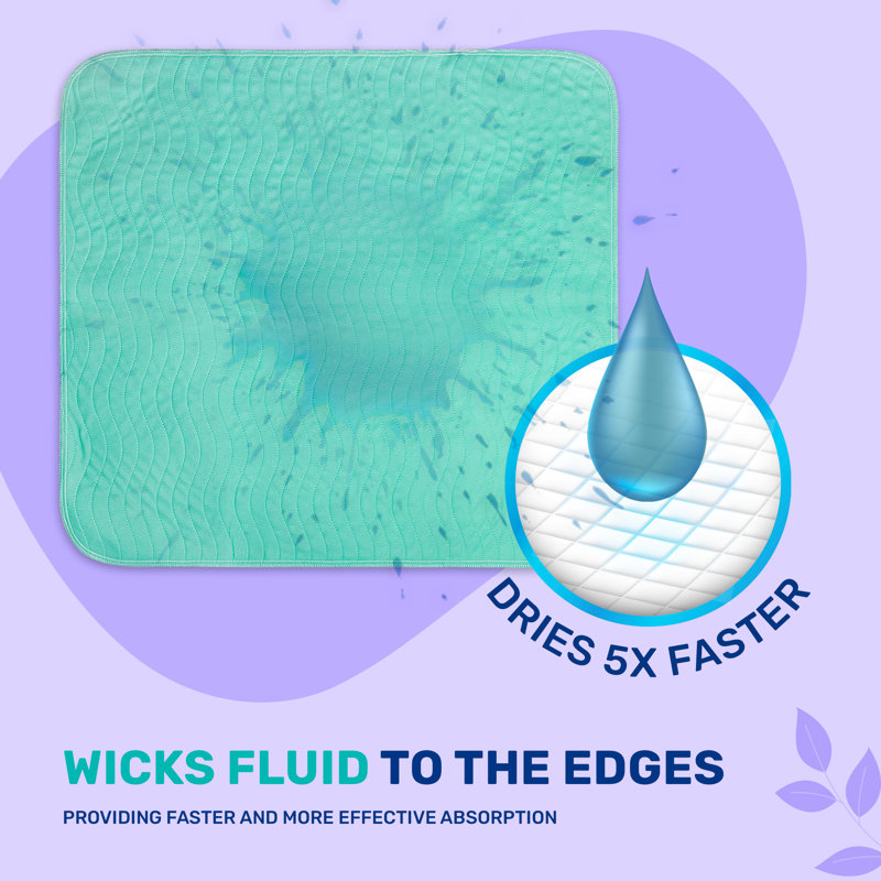 Alwyn Home Haggerton Highly Absorbent Washable Waterproof Bed Pads ...