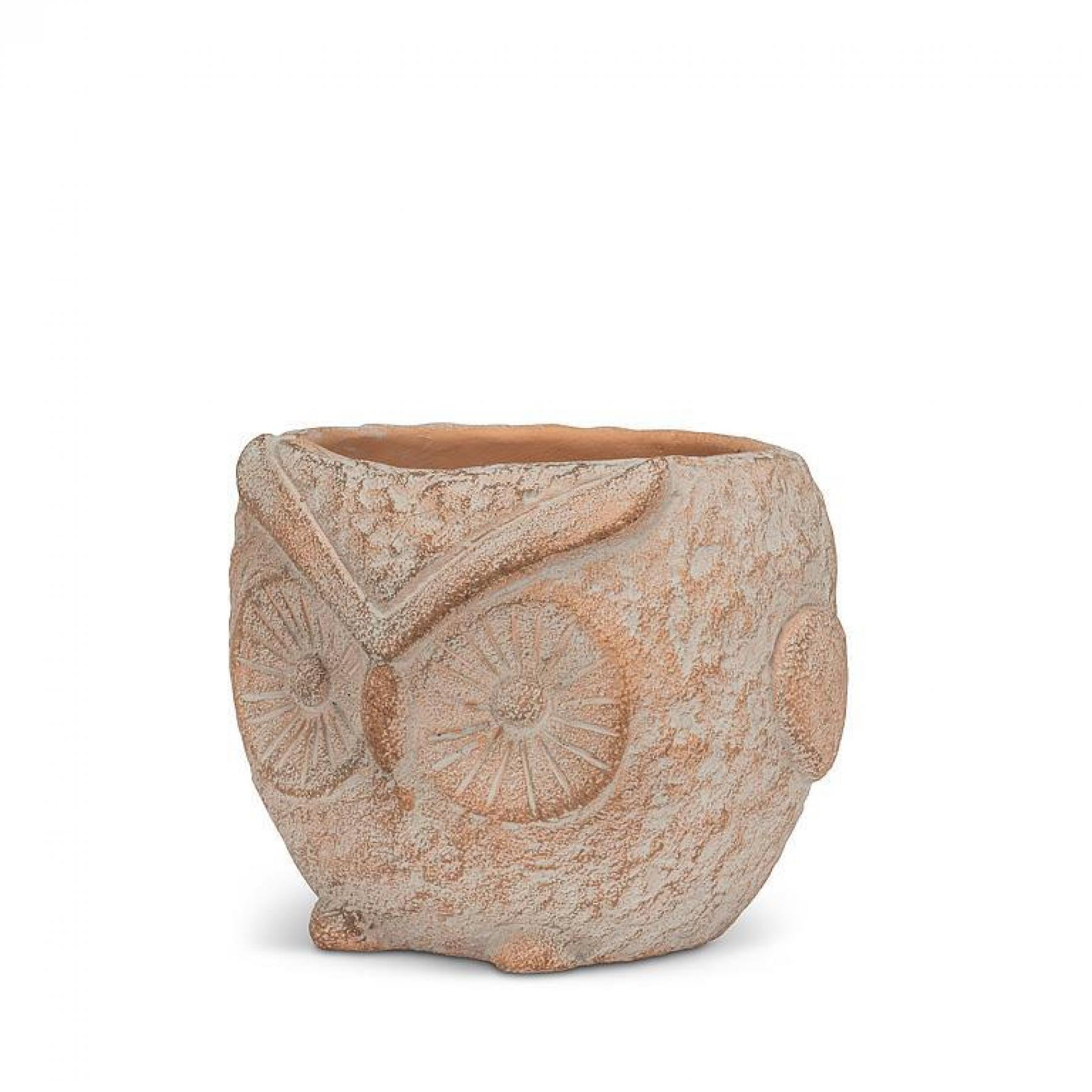 Millwood Pines Terracotta Colored Owl Planter | Wayfair
