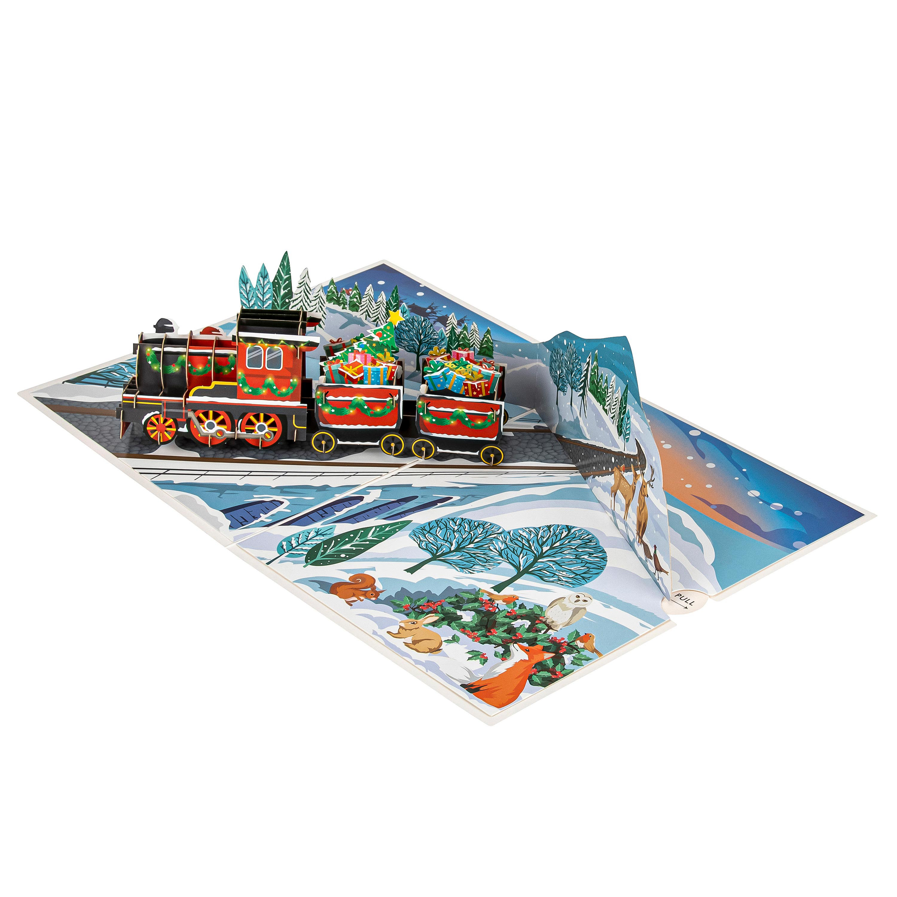 Evergreen Enterprises, Inc Christmas Train Paper Pop Up Card | Wayfair