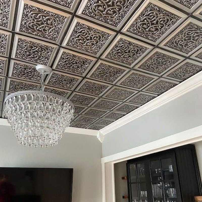 FromPlainToBeautifulInHours Lover's Knot 2 Ft. X 2 Ft. Glue-Up PVC ...