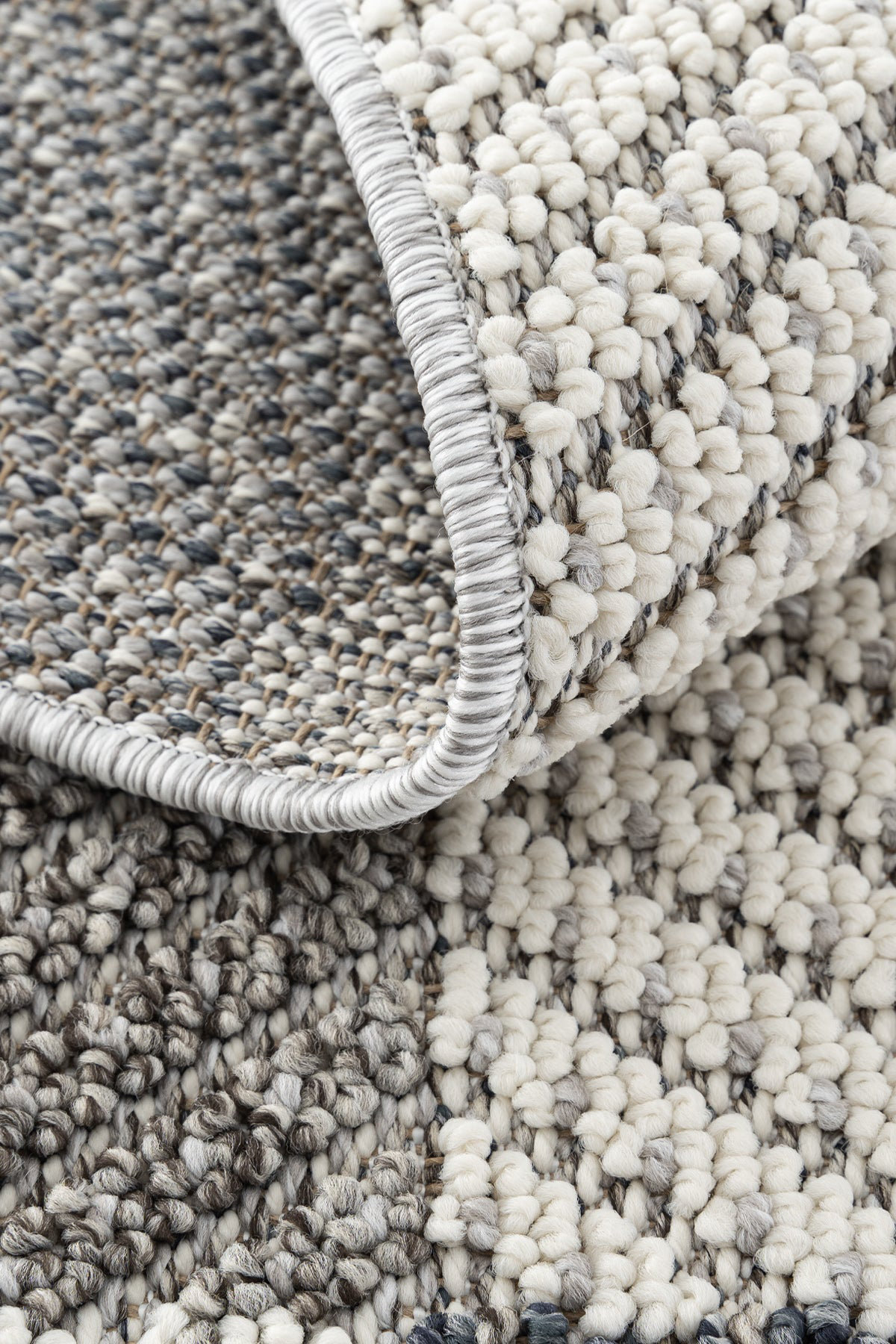 Hokku Designs Bress Blue Knitted Patterned Cut Pile Rug | Wayfair