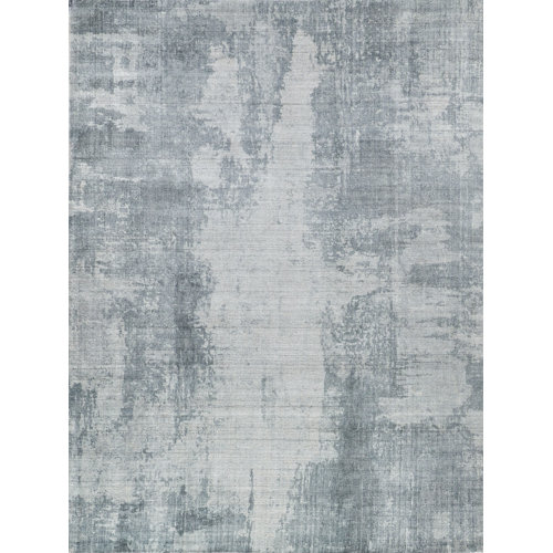 Exquisite Rugs Stone Wash Gazni Handmade Hand Loomed Wool/Bamboo Silk ...