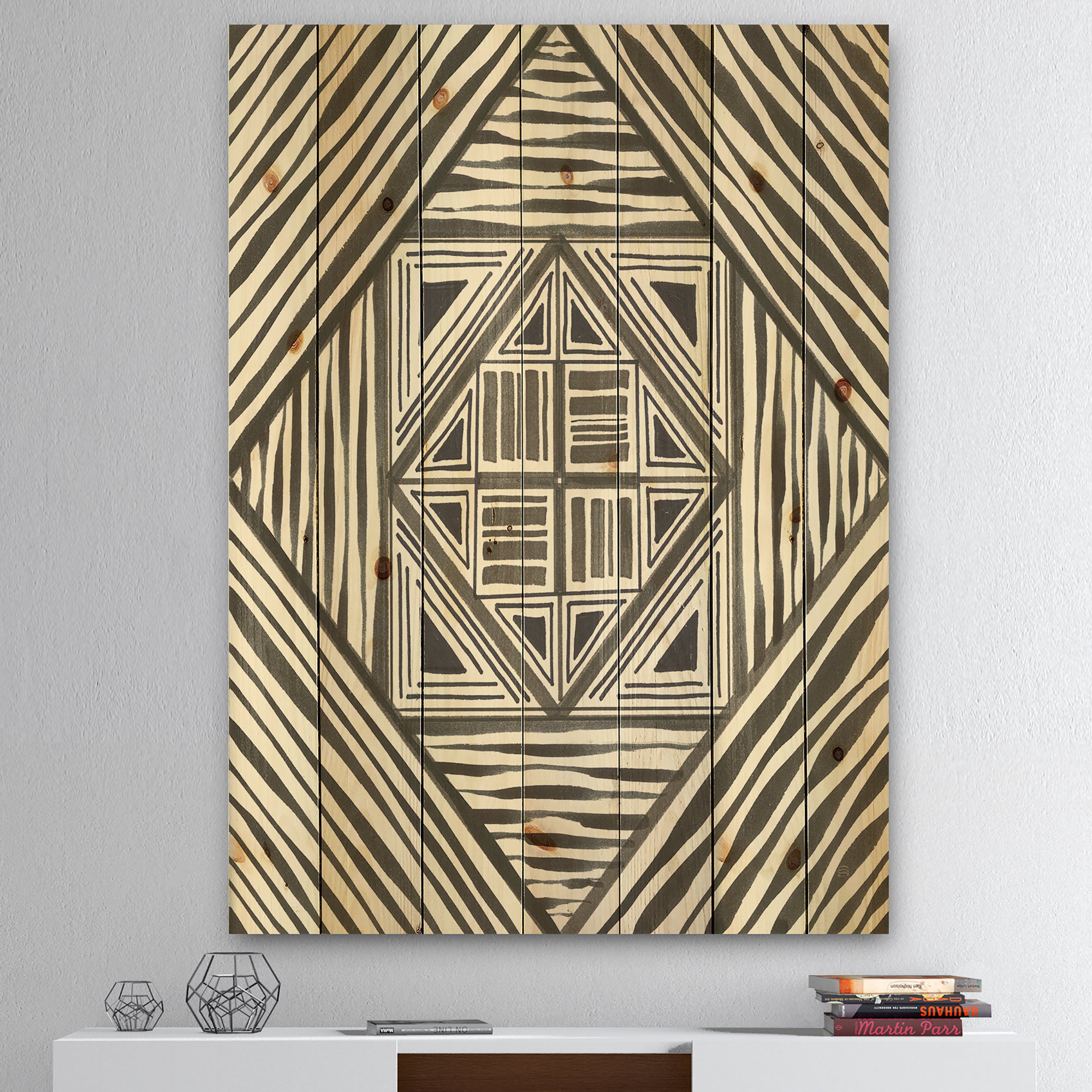 East Urban Home Minimalist Graphics II - Transitional Print on Natural ...