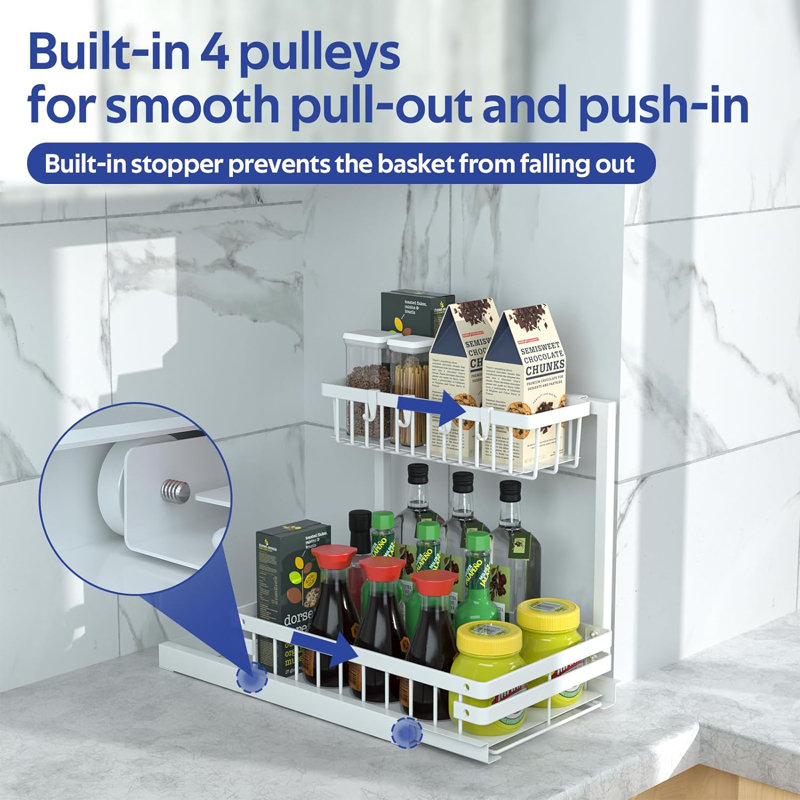 cangbaoge Stainless Steel Under Sink Organizer | Wayfair