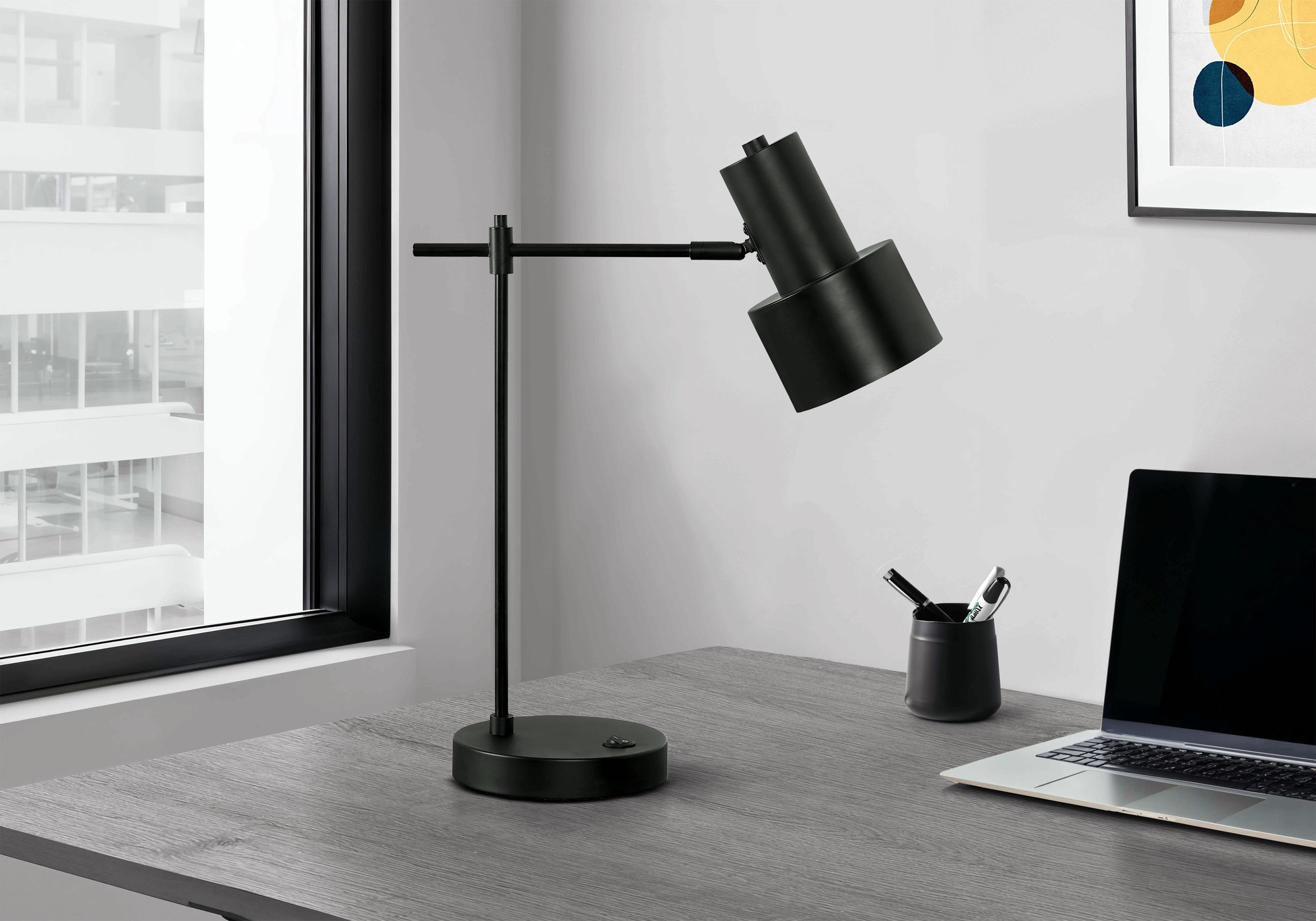 Wrought Studio™ Lighting, 21"H, Table Lamp, Usb Port Included, Black ...