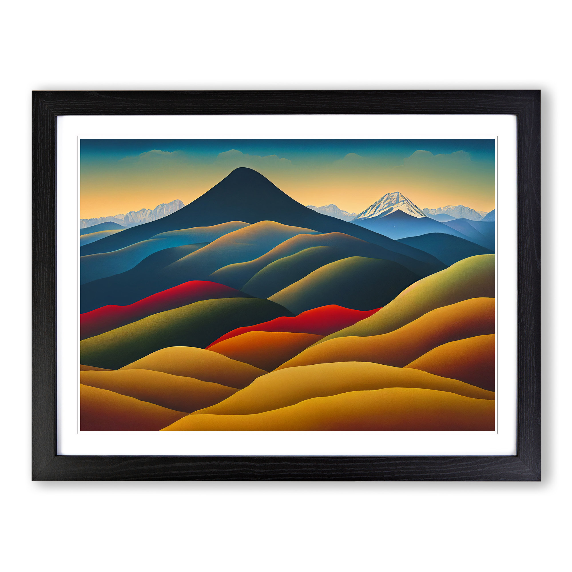 Alpen Home Wondrous Mountain Sunrise - Picture Frame Painting | Wayfair ...
