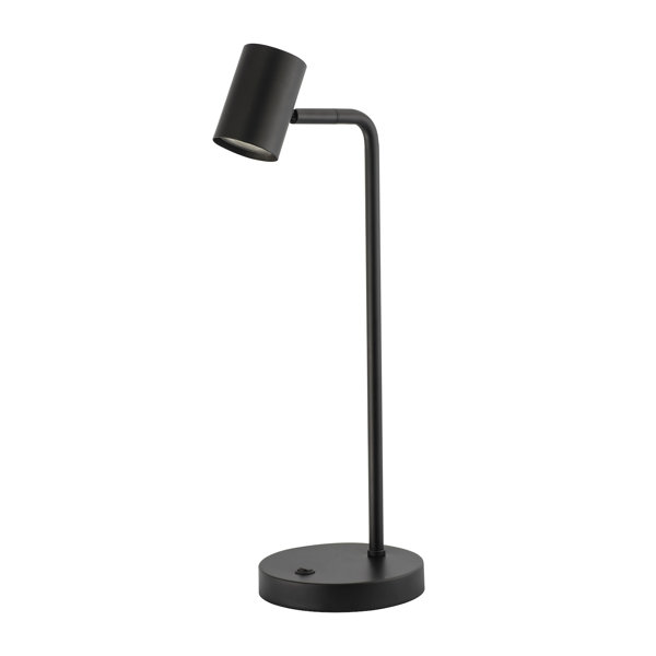 17 Stories Modern LED Spot Matt Black Metal Desk Lamp With Base Switch ...