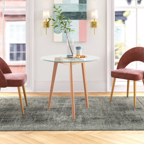 Wayfair | Glass Round Kitchen & Dining Tables You'll Love in 2024