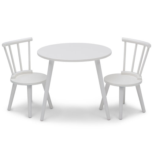 Delta Children Kids Solid Wood Round Play Table and Chair Set & Reviews ...