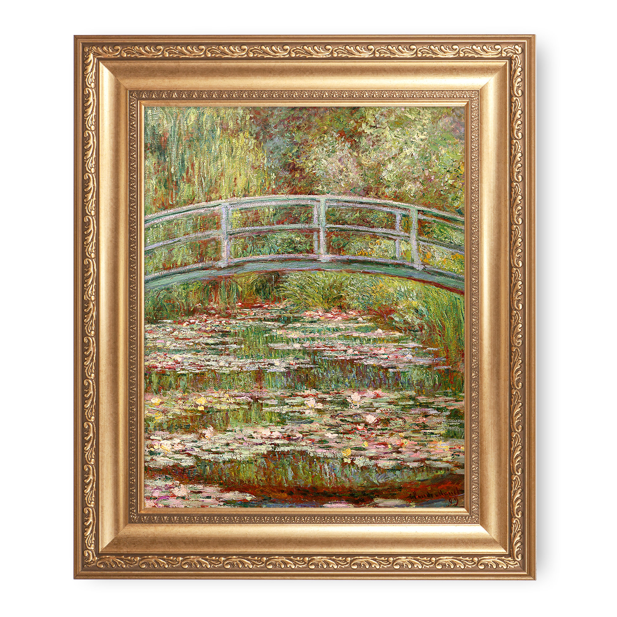 Red Barrel Studio® Bridge Over A Pond of Water Lilies by Claude Monet ...