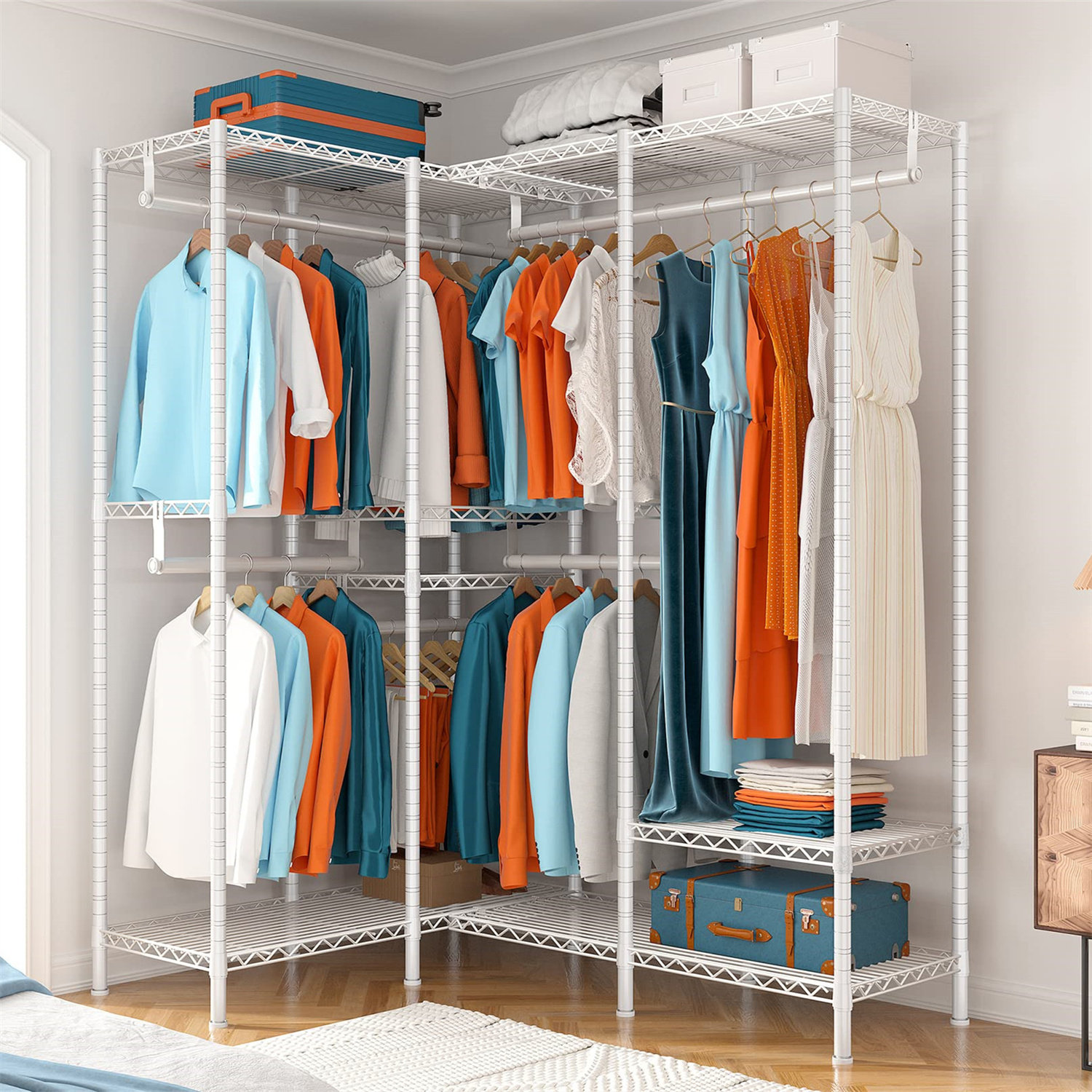 Wendes Kem Metal Clothing Rack | Wayfair