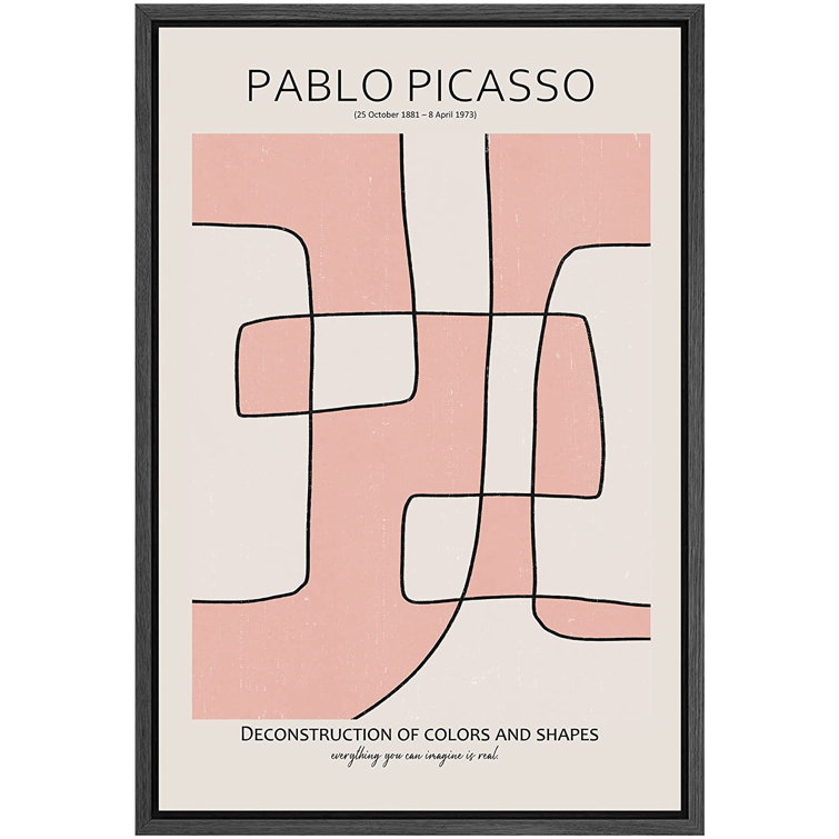 SIGNLEADER Abstract Shapes Illustrations Framed On Canvas by Pablo ...