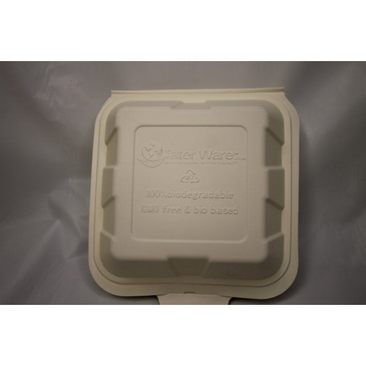 Earth-To-Go PotatoWare™ 1-Compartment Clamshell | Wayfair