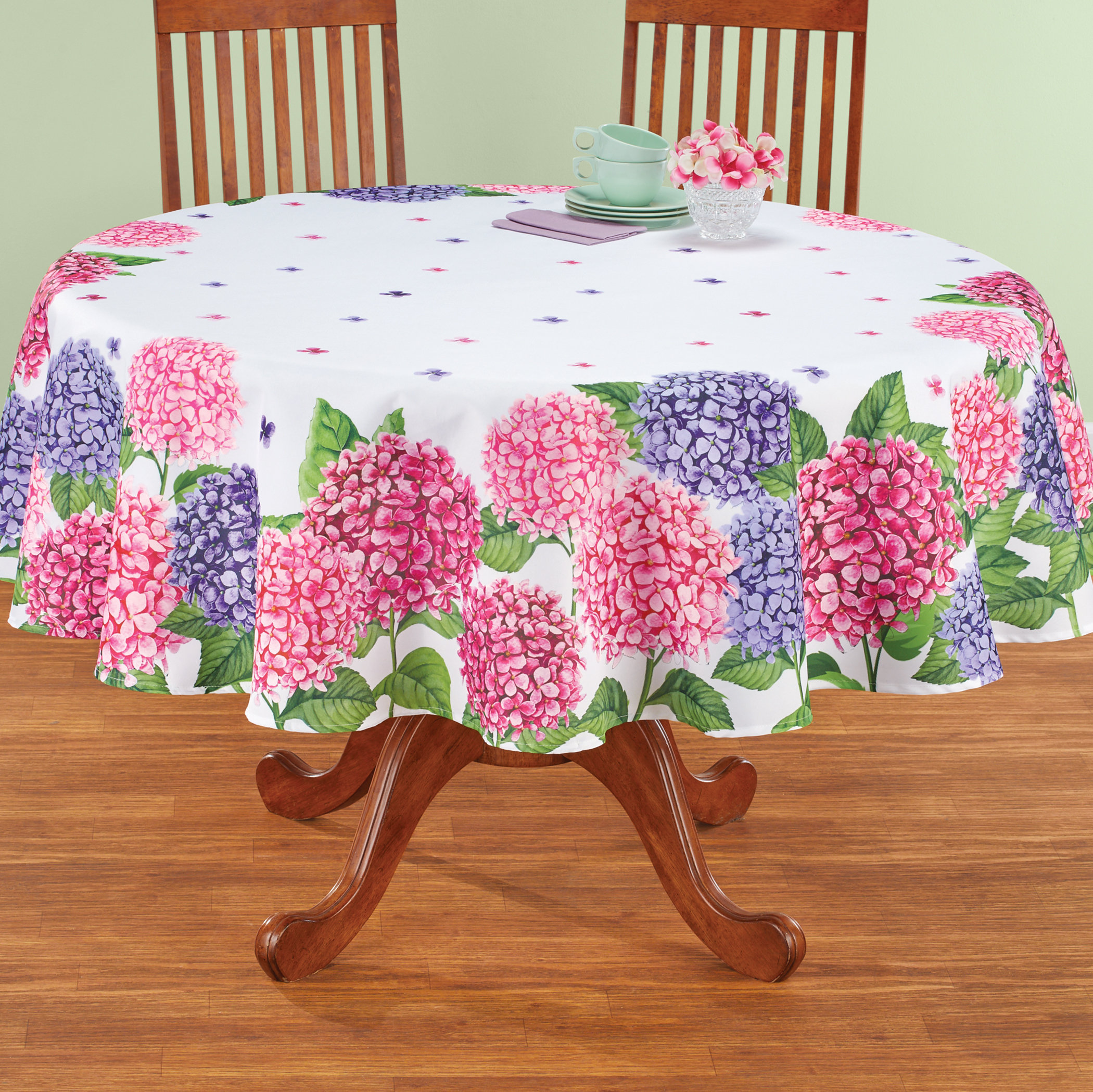 East Urban Home Hydrangea Tablecloth | Wayfair