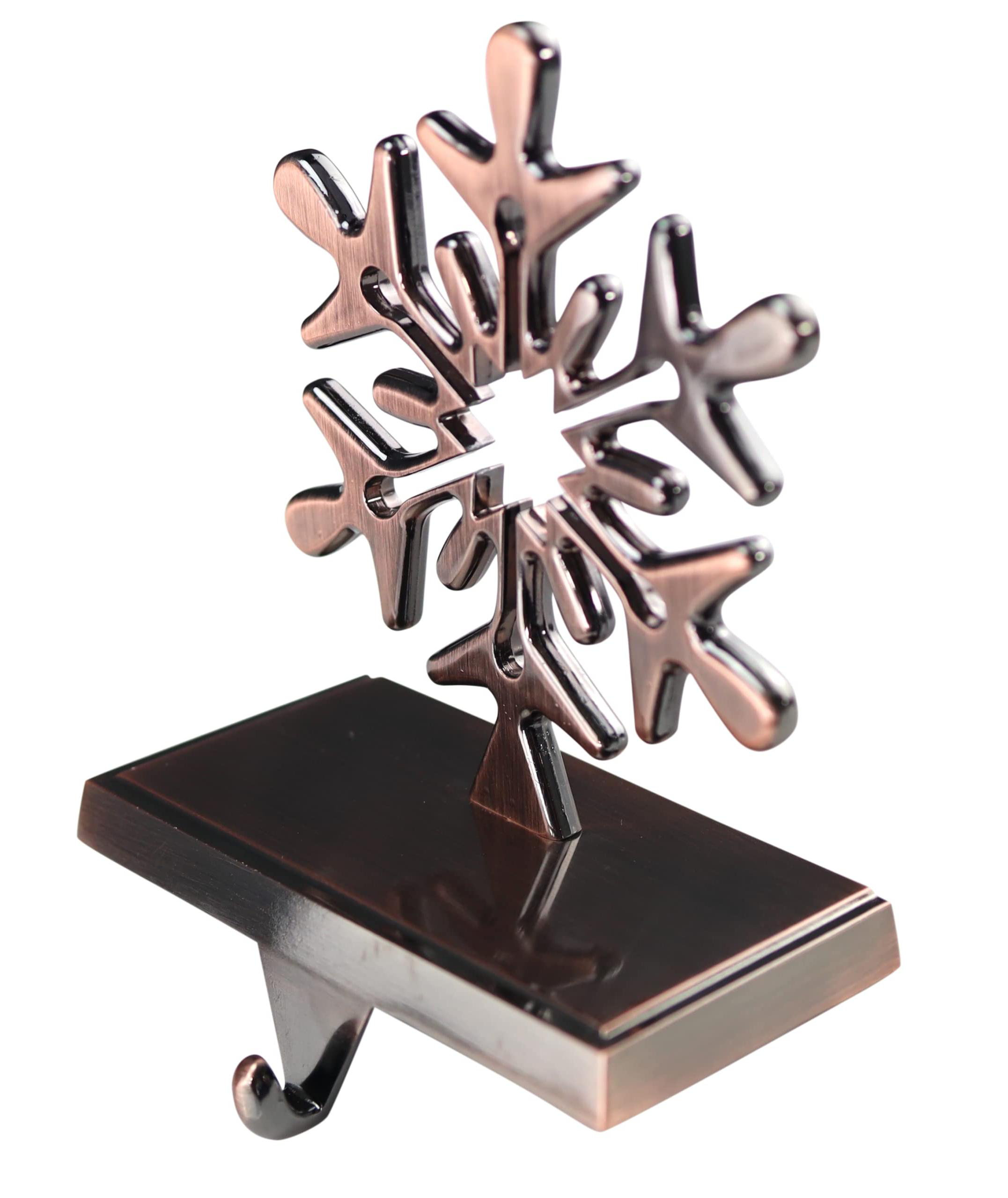 ZAALBA Snowflake Stocking Hanger, Oil-Rubbed Bronze | Wayfair