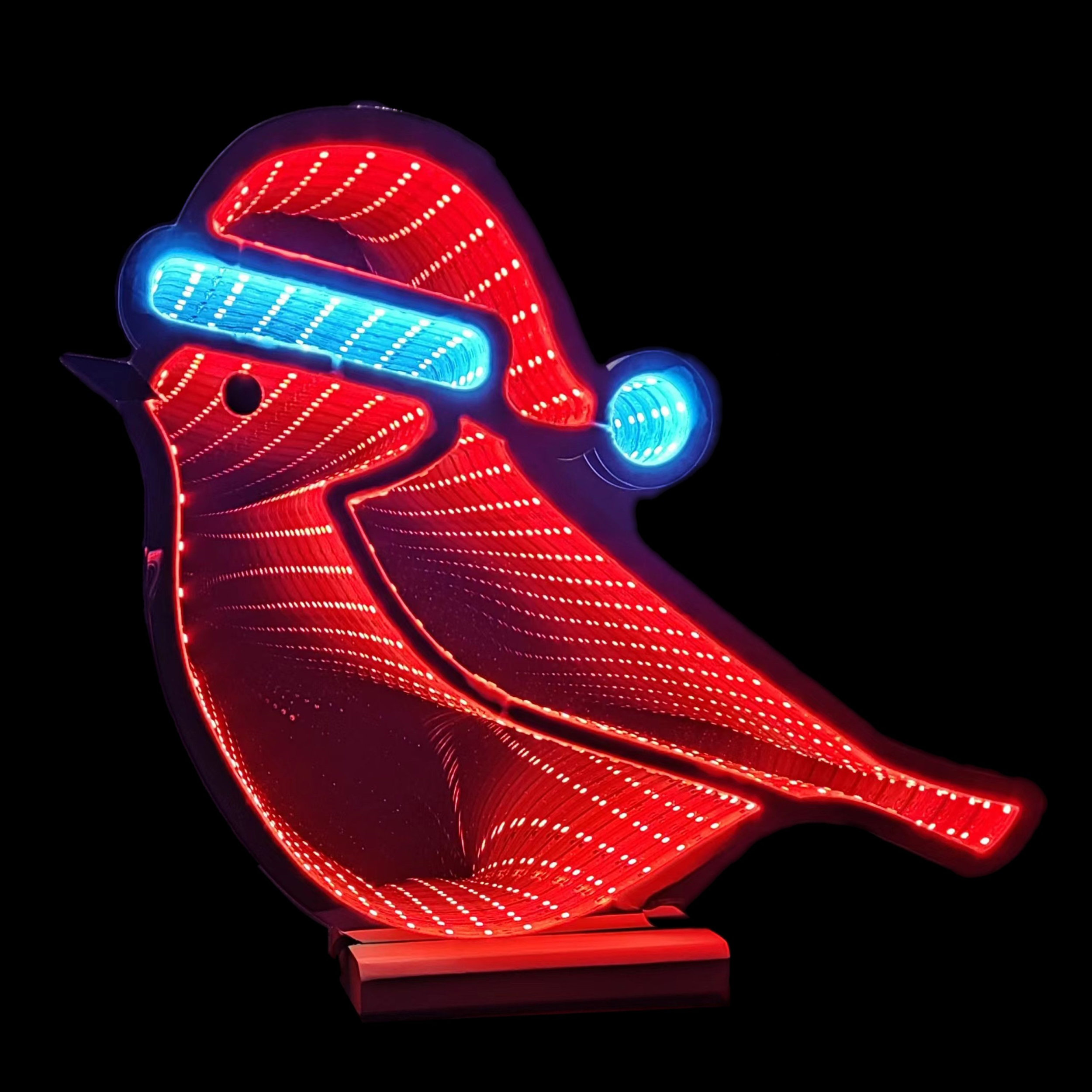 The Holiday Aisle® 16" Infinity Christmas Cardinal W/ Woode | Wayfair