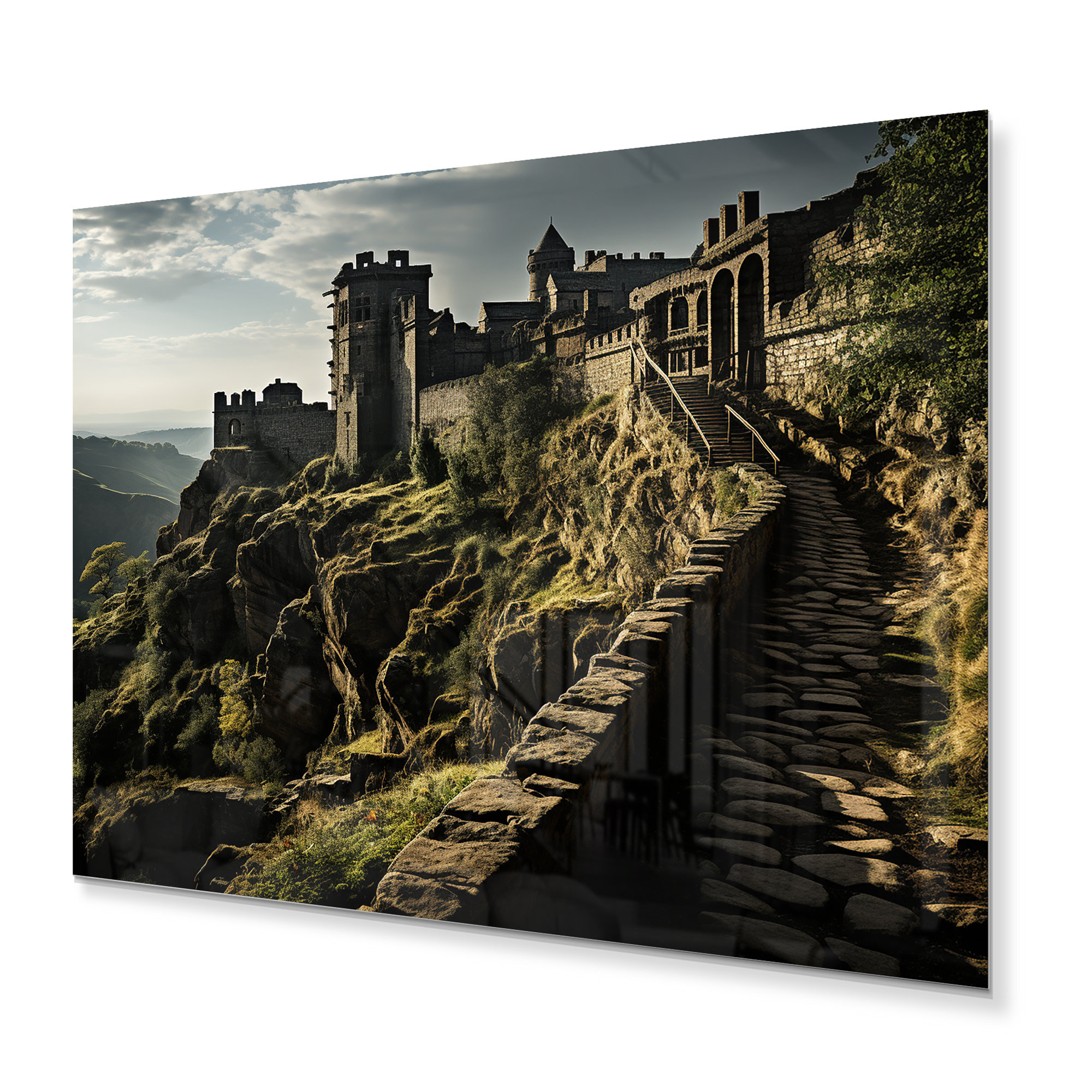 Millwood Pines Castles Dramatic Shadows High III - Architecture Print ...