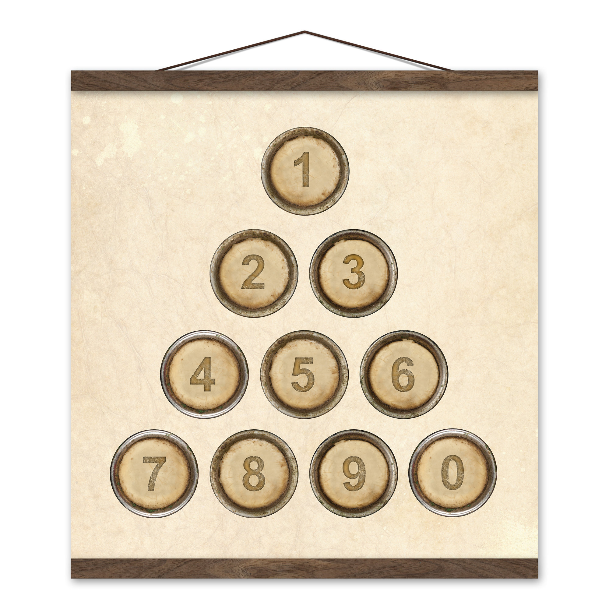 Rosalind Wheeler Vintage Typewriter Numbers - Wrapped Canvas Print ...