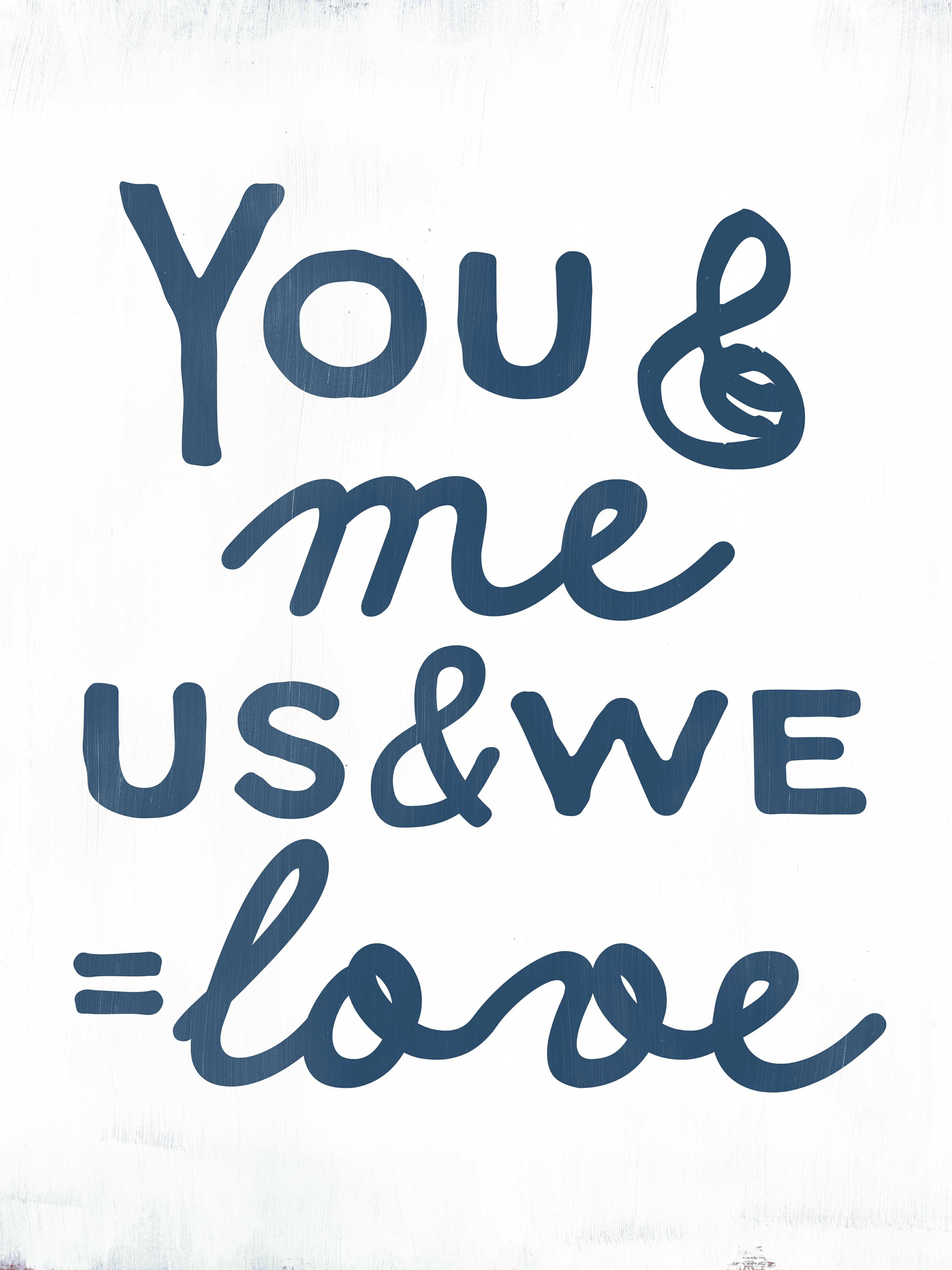 Trinx You and Me Us and We - Wrapped Canvas Print | Wayfair