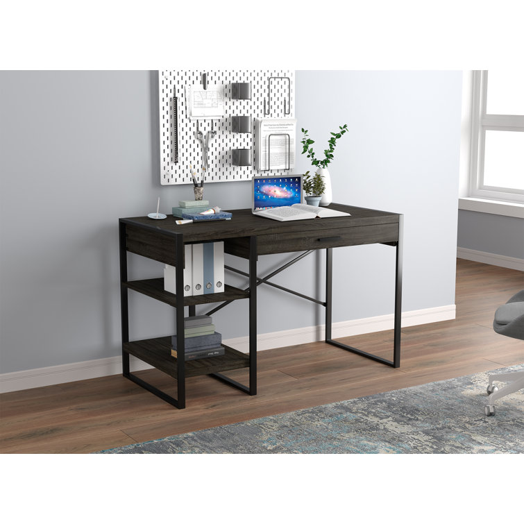 17 Stories Metal Base Writing Desk | Wayfair
