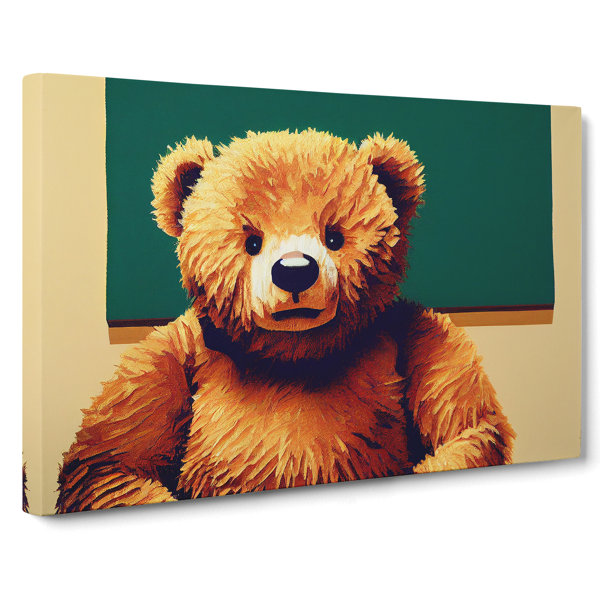 Harriet Bee Victorious Teddy Bear - Wrapped Canvas Art Prints | Wayfair ...