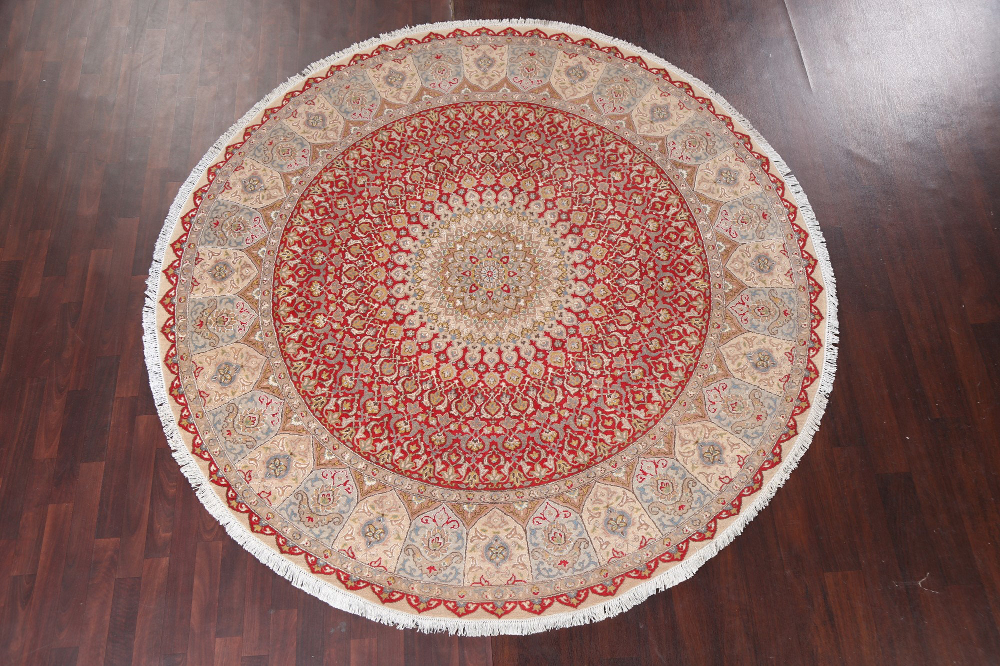 Rugsource Vegetable Dye Tabriz Round Area Rug Hand-Knotted 8X8 | Wayfair