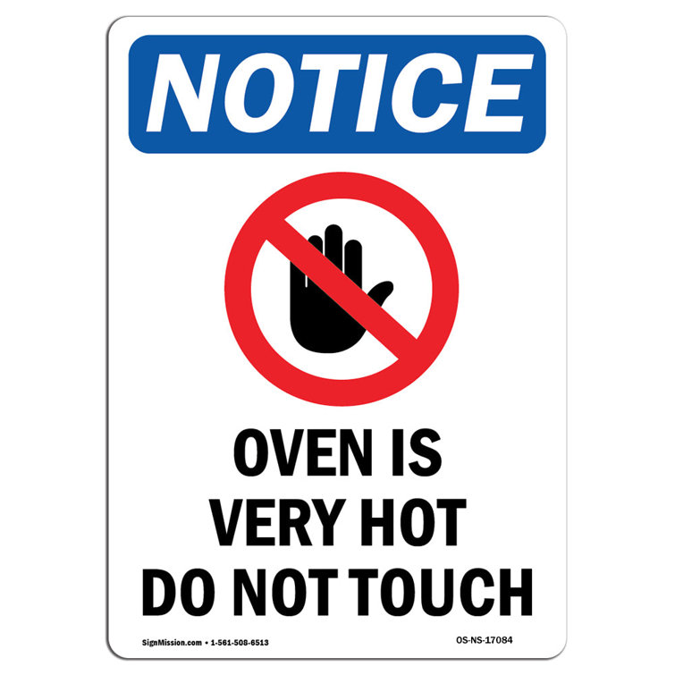 SignMission Oven Is Very Hot Do Sign with Symbol | Wayfair