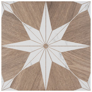 Merola Tile Llama Stella Loire Verso 10" x 10" Porcelain Marble Look ...