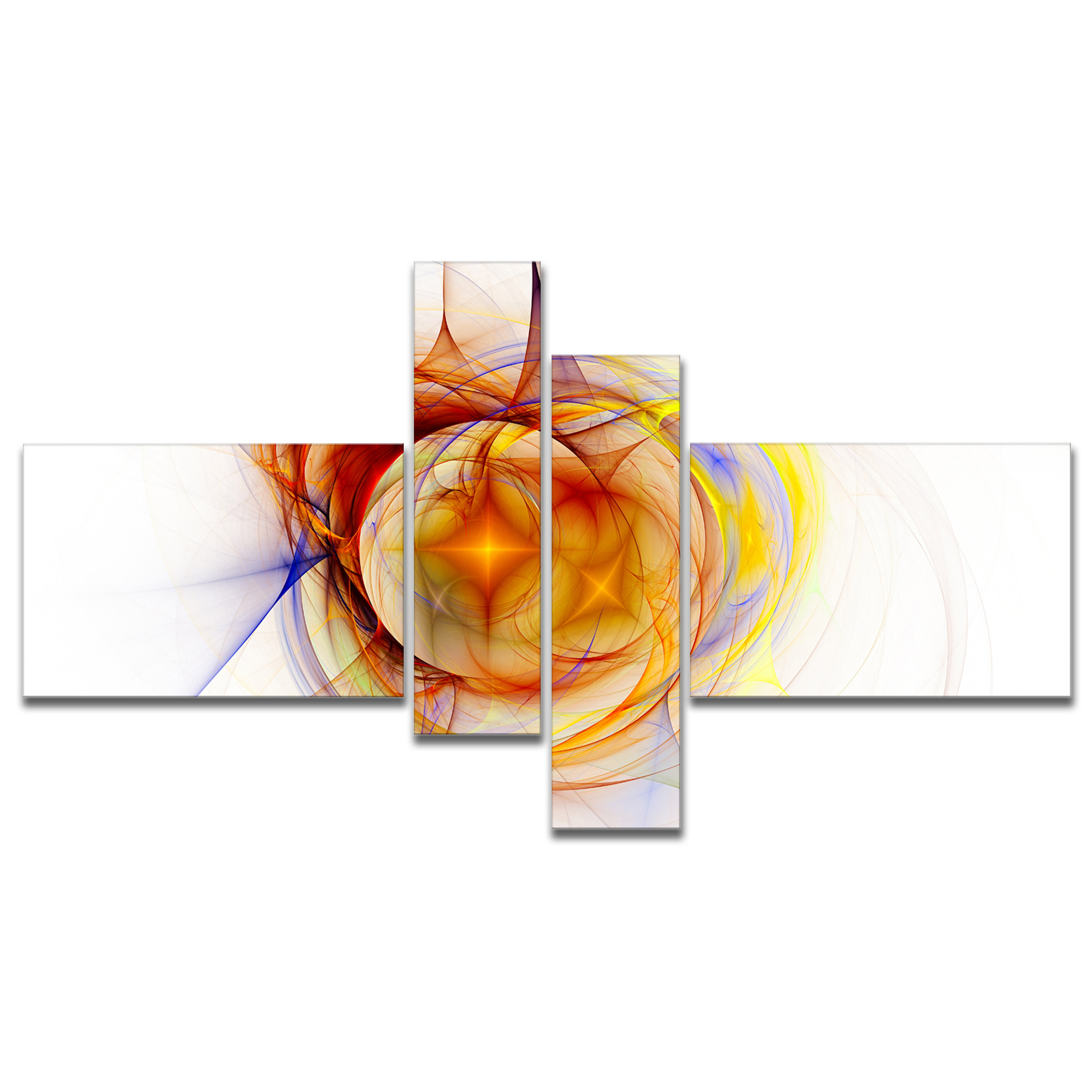 East Urban Home 'Supernova Explosion in White' Graphic Art Print Multi ...