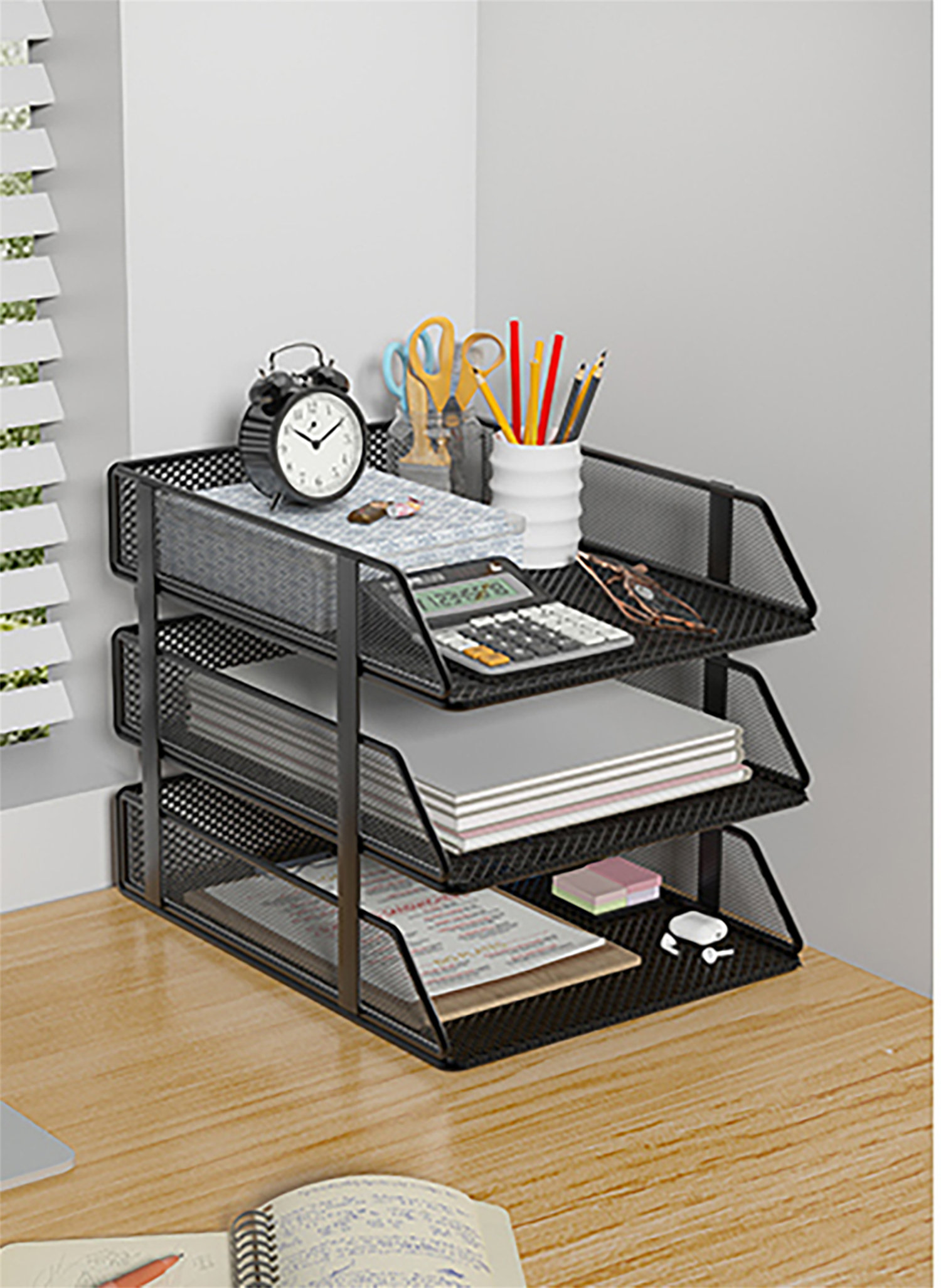 Inbox Zero Margita Metal Stackable File Organizer | Wayfair