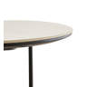 Latitude Run® End/Side Tables - Small Round Accent Table, Metal Black ...