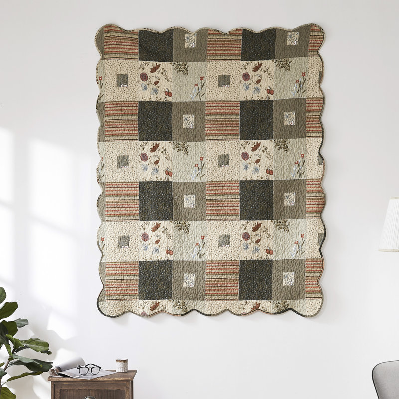 Greenland Home Fashions Sedona Patchwork Print 100% Cotton Reversible ...