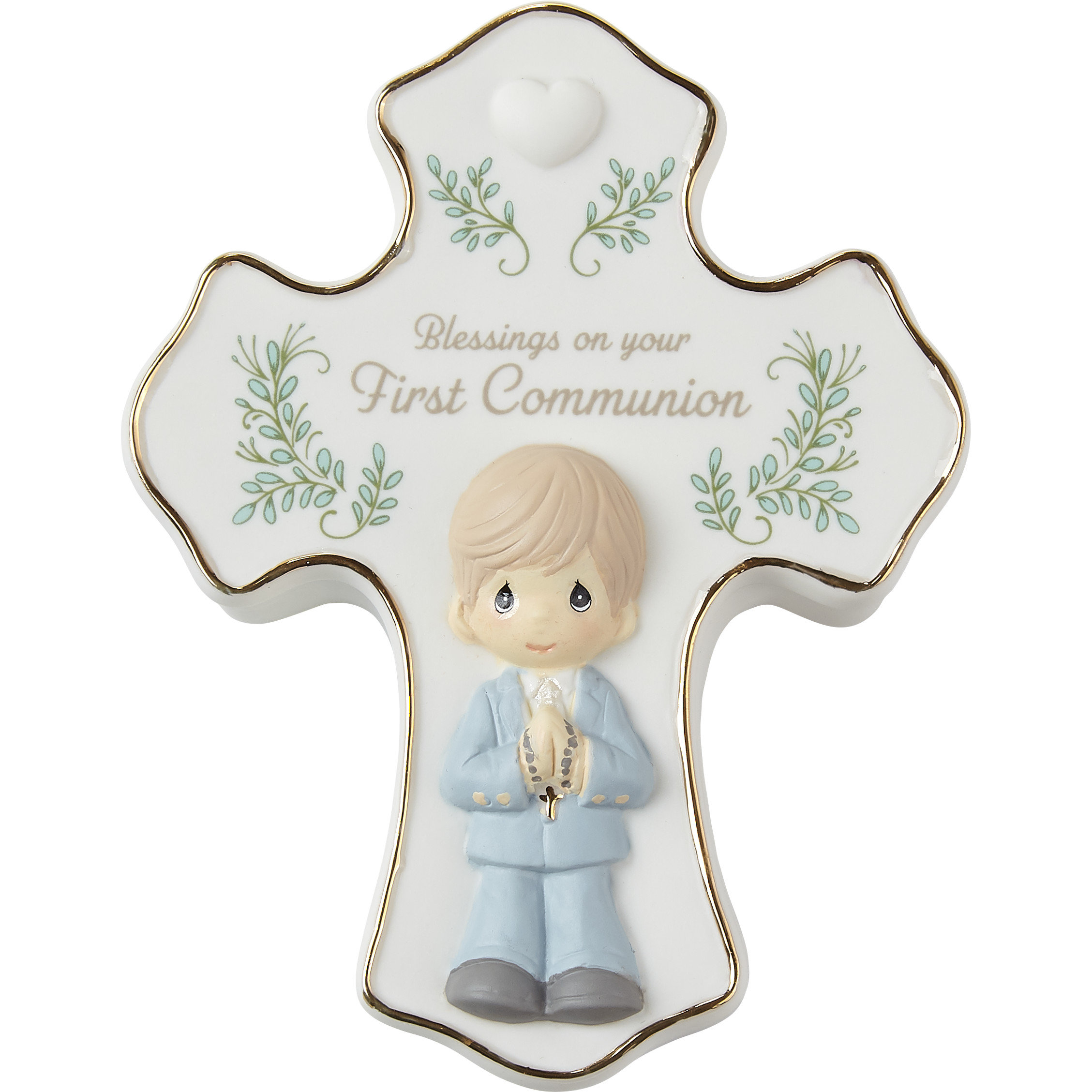 Precious Moments Blessings On Your First Communion Boy Rosary Box with ...