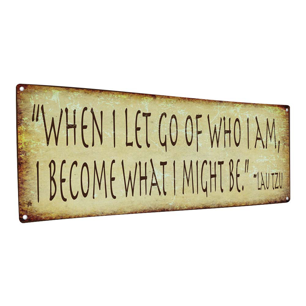 Gracie Oaks When I Let Go Quote Metal Sign On Metal Print | Wayfair