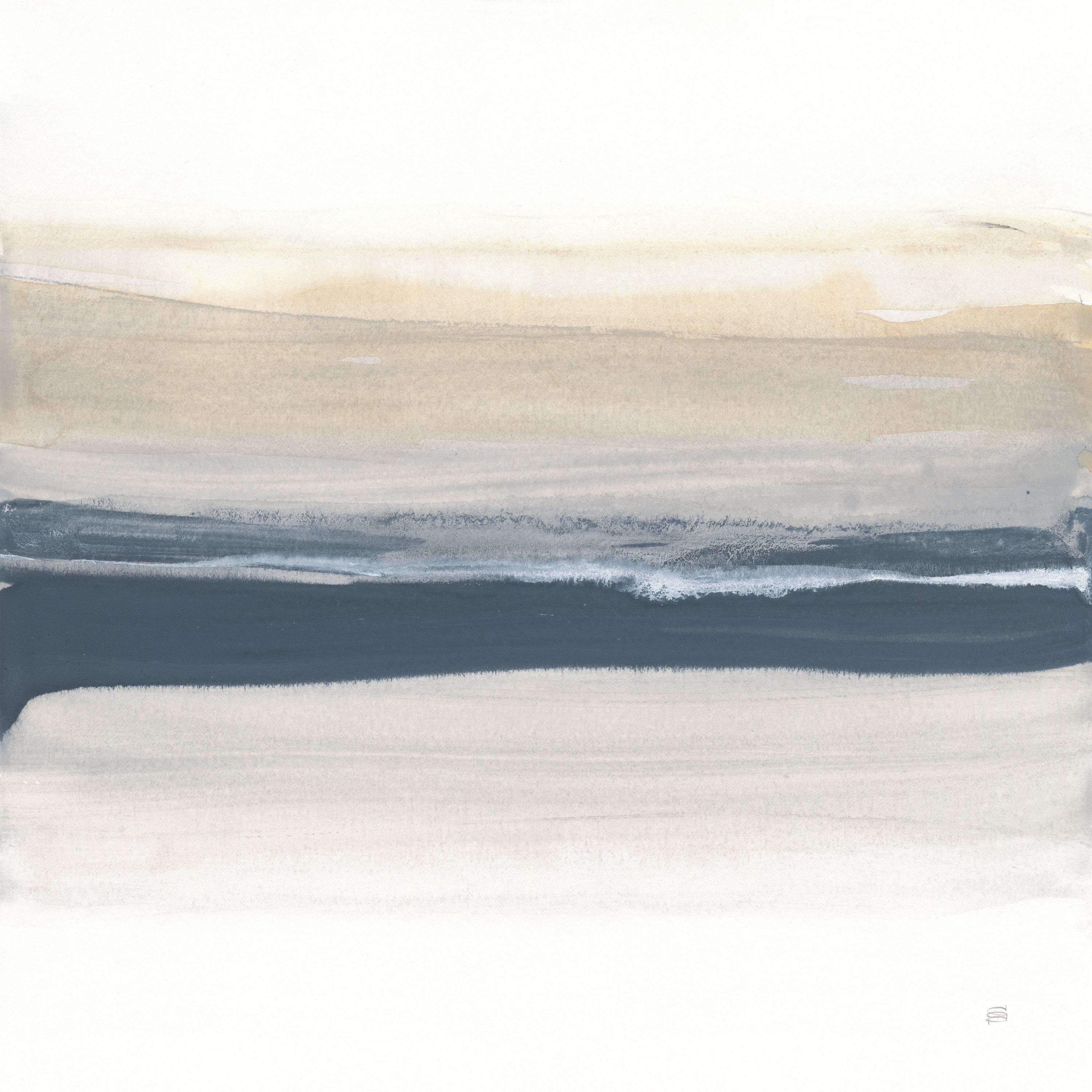 Wrought Studio™ Tonal Blue Gray I by Chris Paschke - Painting | Wayfair