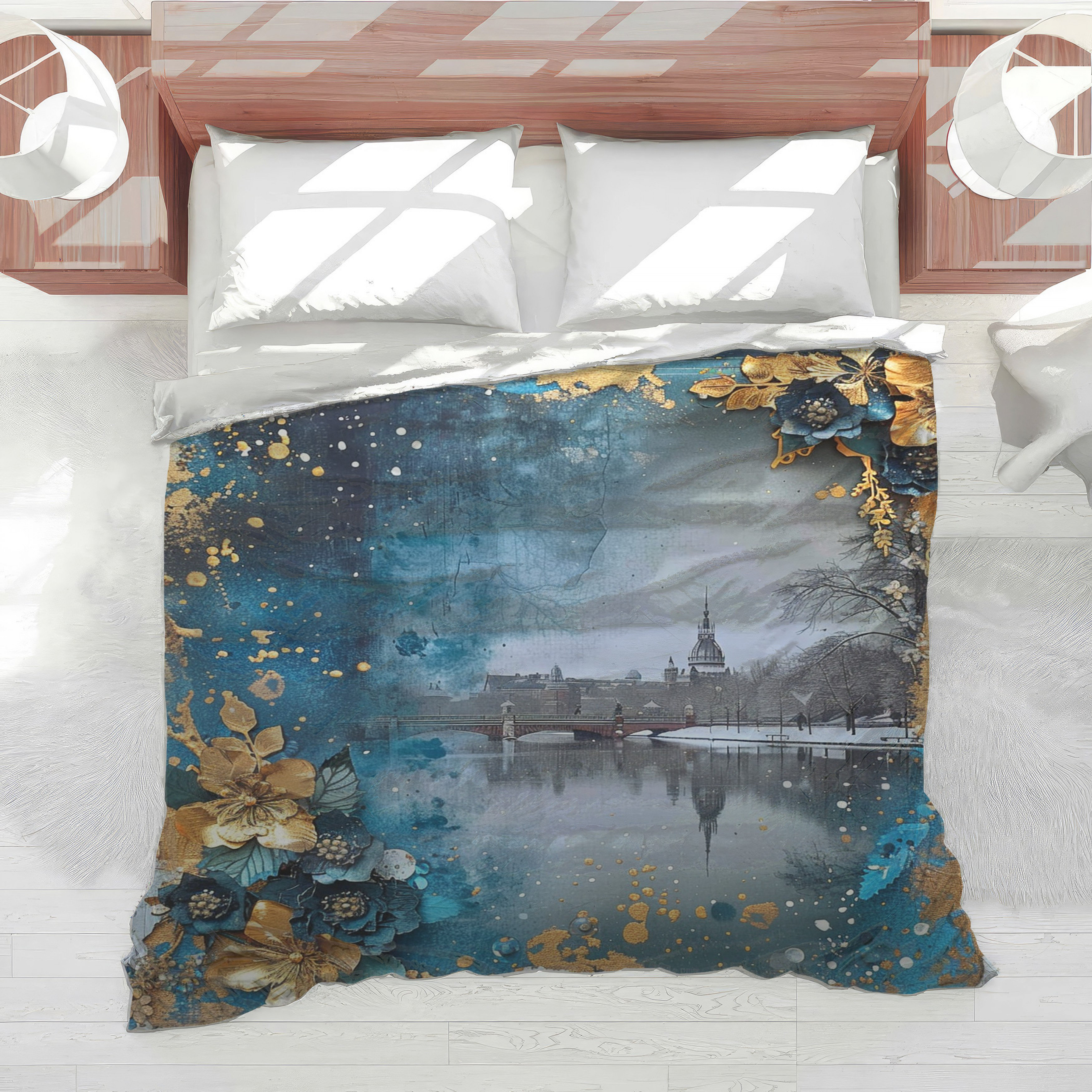 VisionDecor Cityscape Bedding Scenic Comforter Art Deco - Wayfair Canada