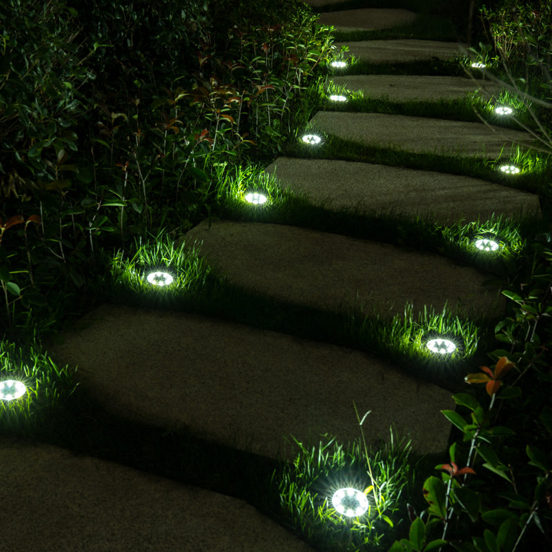 gigalumi Silver Solar Powered Pathway Light Pack & Reviews | Wayfair